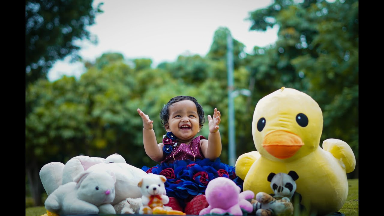 Best Pre-bday shoot - Vedhaswi's 1st bday shoot - YouTube