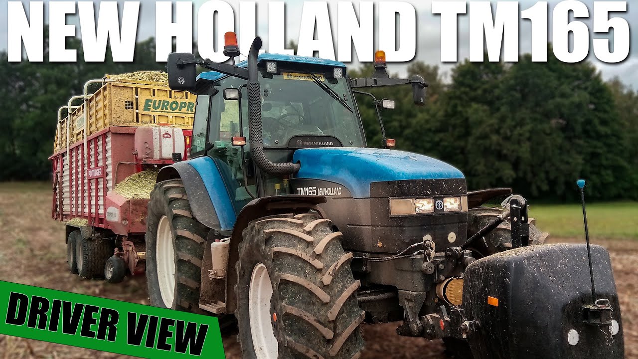 NEW HOLLAND TM165 + Pottinger Europrofi 5000 Driving from the GoPro ...