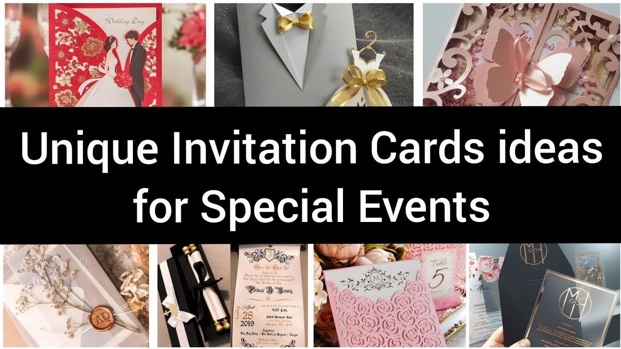 Beautiful invitation cards designs for Special Events || Cards for ...