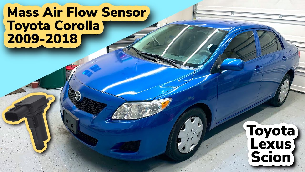 How To Replace Mass Air Flow Sensor (MAF) Toyota Corolla 2009-2018 (and ...