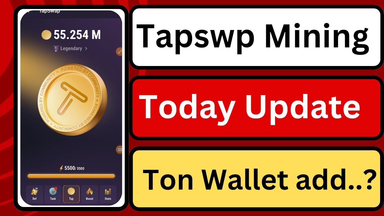 Tapsawp Mining Today Update || Ton Wallet Add || Saiful official tech ...