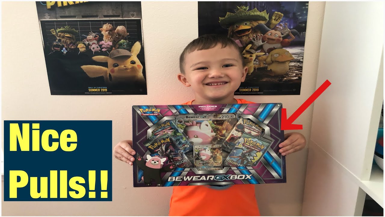 BEWEAR GX Collection Box Pokémon Cards Opening!! Nice Pulls!! - YouTube