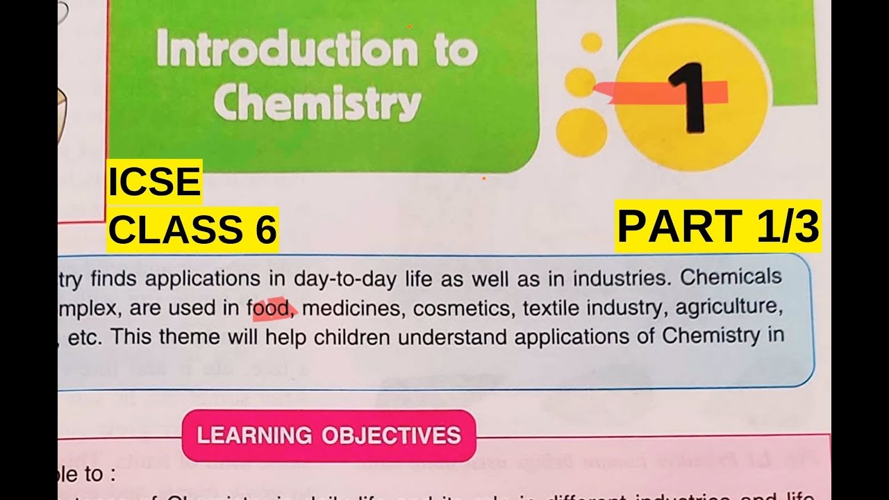 INTRODUCTION TO CHEMISTRY ICSE CLASS 6 CHEMISTRY CHAPTER 1 PART 1 introduction-to-chemistry-icse-class-6-chemistry-chapter-1-part-1