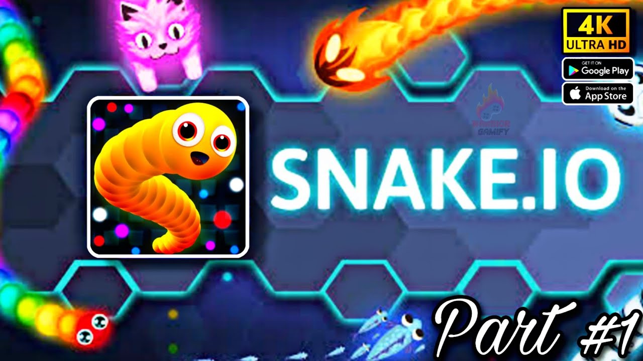 Snake.io Best Snake 🐍 Game for Android iOS Mobile Gameplay (Part-1) in ...