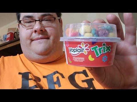 Yoplait Trix Yogurt Review 😋😋😋 - YouTube