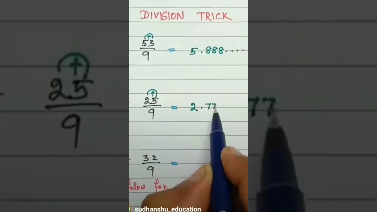 MATH SHORT TRICK! MATHEMATIC PUZZLE! MATHEMATIC SHORTCUT! - YouTube