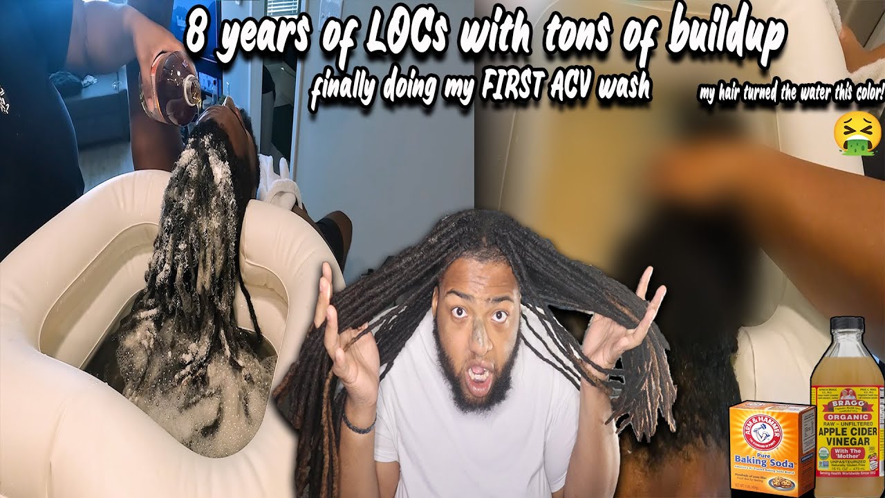 first time EVER doing ACV wash | 8 year LOC wash routine | LifeWithMari ...