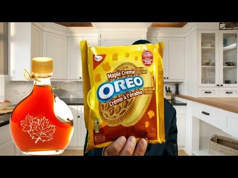 MAPLE CREAM OREO : food review - YouTube