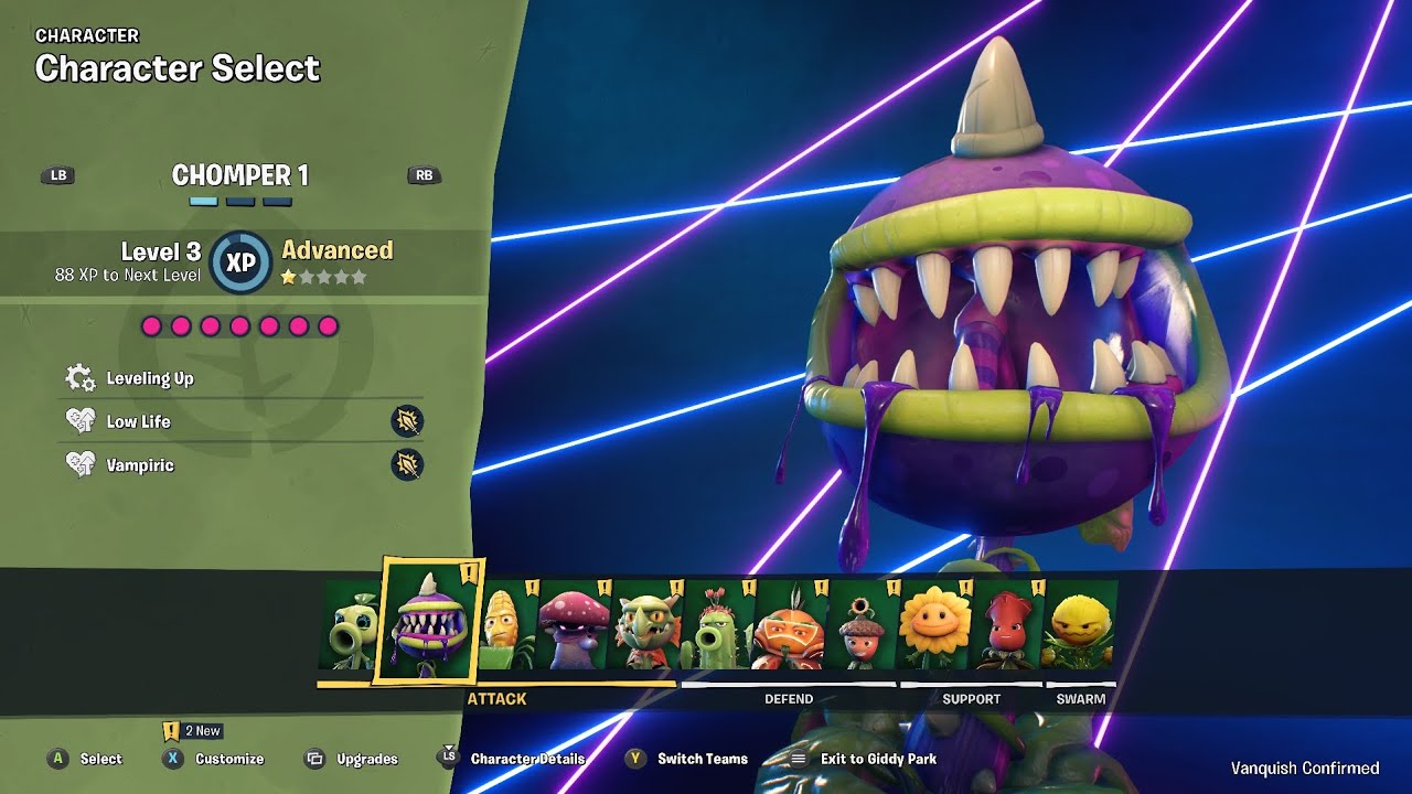 CHOMPER Gameplay Plants vs Zombies BFN - YouTube