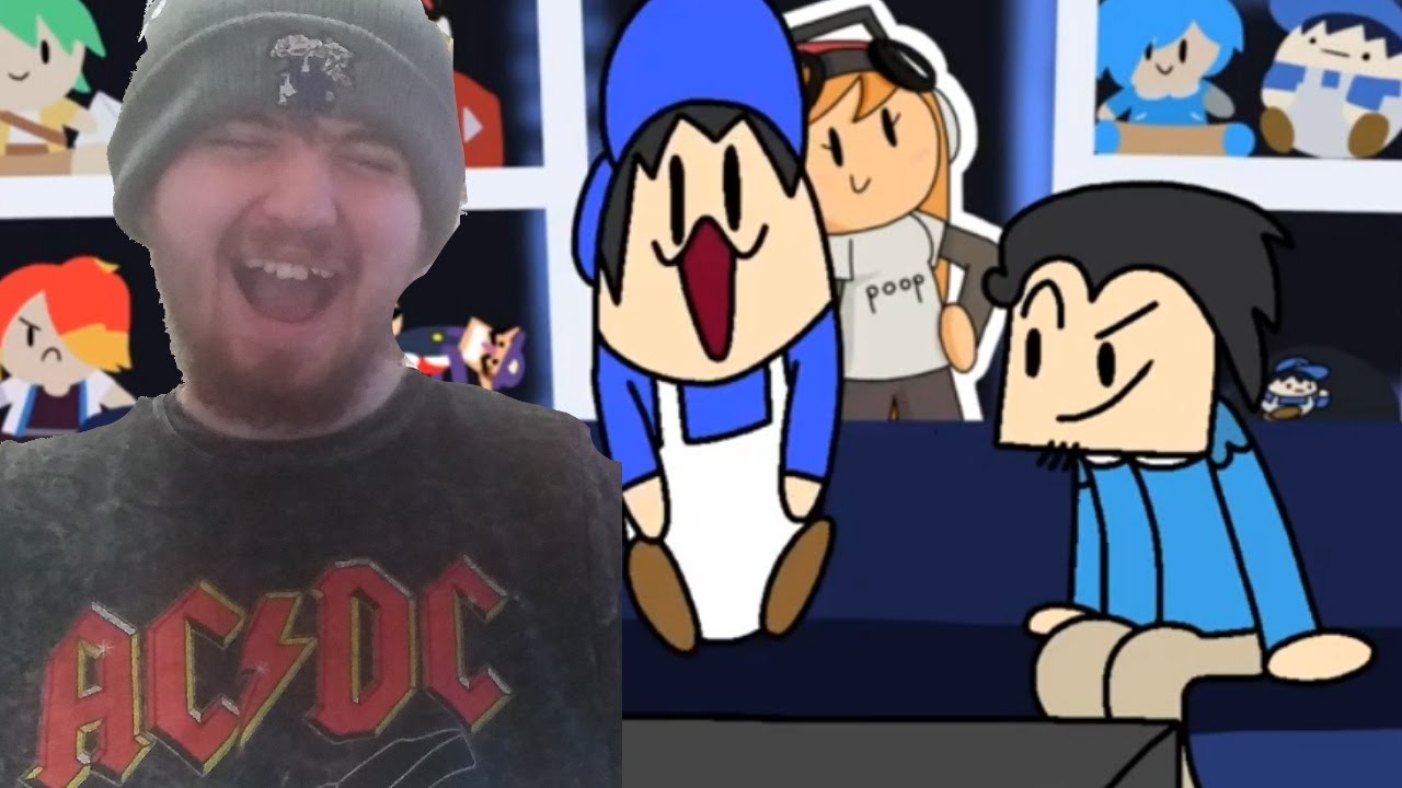 Luke laughs at funni (Hobo Bros animated) Reaction - YouTube