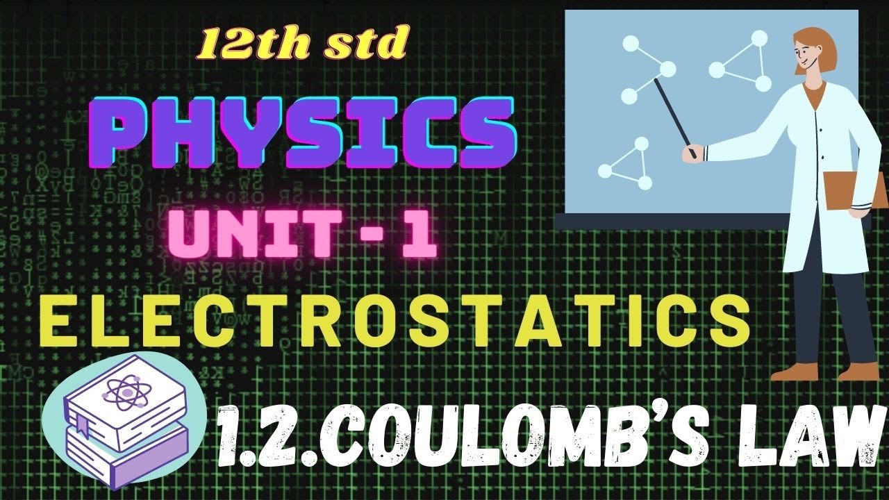 Coulomb's | Law | Electrostatics | Unit-1 | 12th | Physics | Unit-1 ...