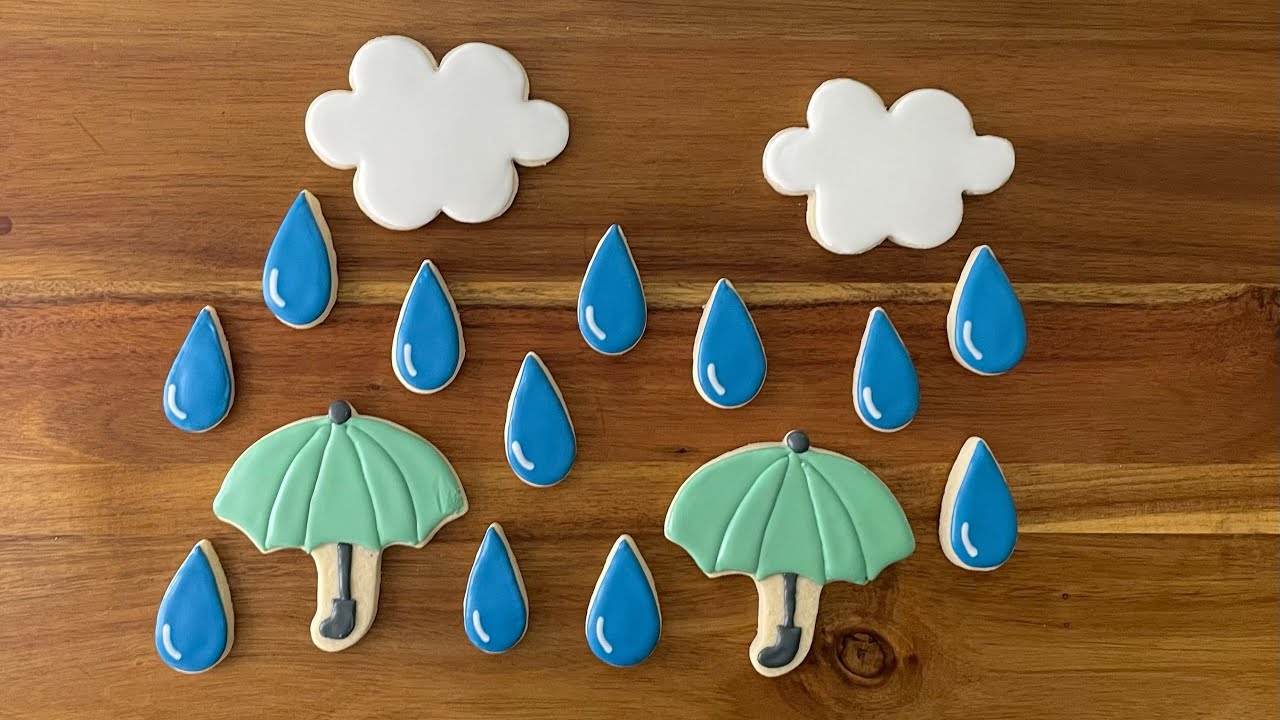 April Showers Sugar Cookie Decorating Ideas - YouTube