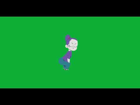 Cute and Funny Twerk - Green Screen Video For Video Editing - Animated GIF