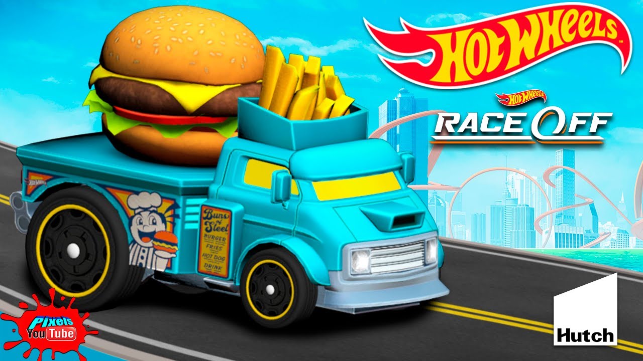 Hot Wheels Race Off New Cars Glow Wheels Heavy Duty Set - YouTube