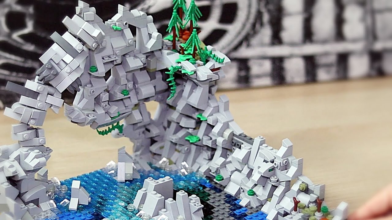 TIMELAPSE // LEGO Rockwork on the Seaside MOC // Part 1 - YouTube
