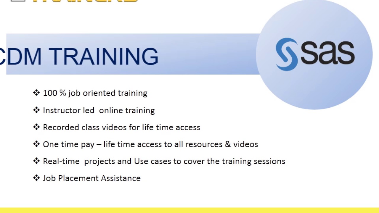 SAS CDM Online Training - YouTube
