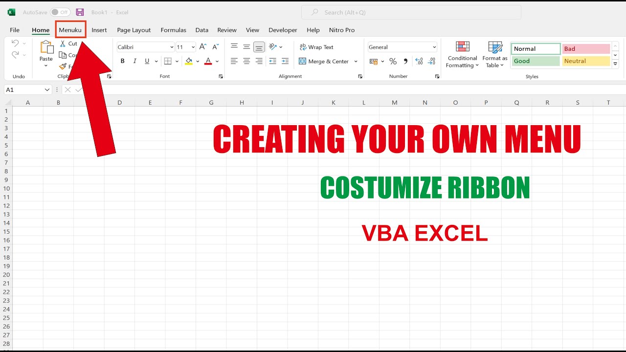 Membuat Menu Di Excel Make Your Own Excel Menu With VBA YouTube Membuat Menu Di Excel Make Your Own Excel Menu With VBA YouTube
