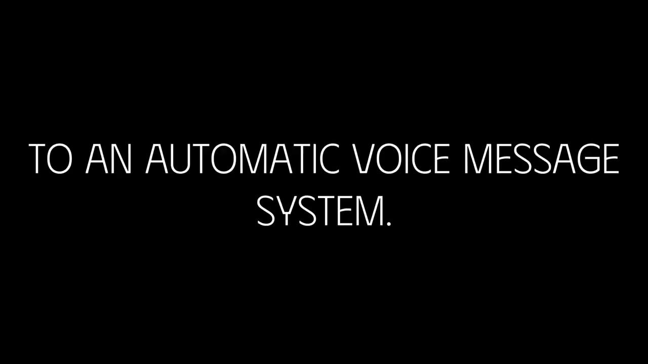 scary automated voice message system - YouTube