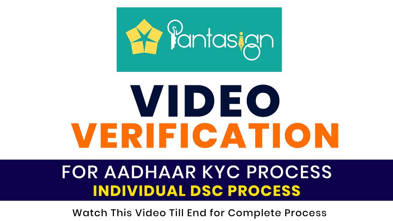 PANTASIGN - Video Verification Process(Pantasign) | Pantasign Aadhaar ...