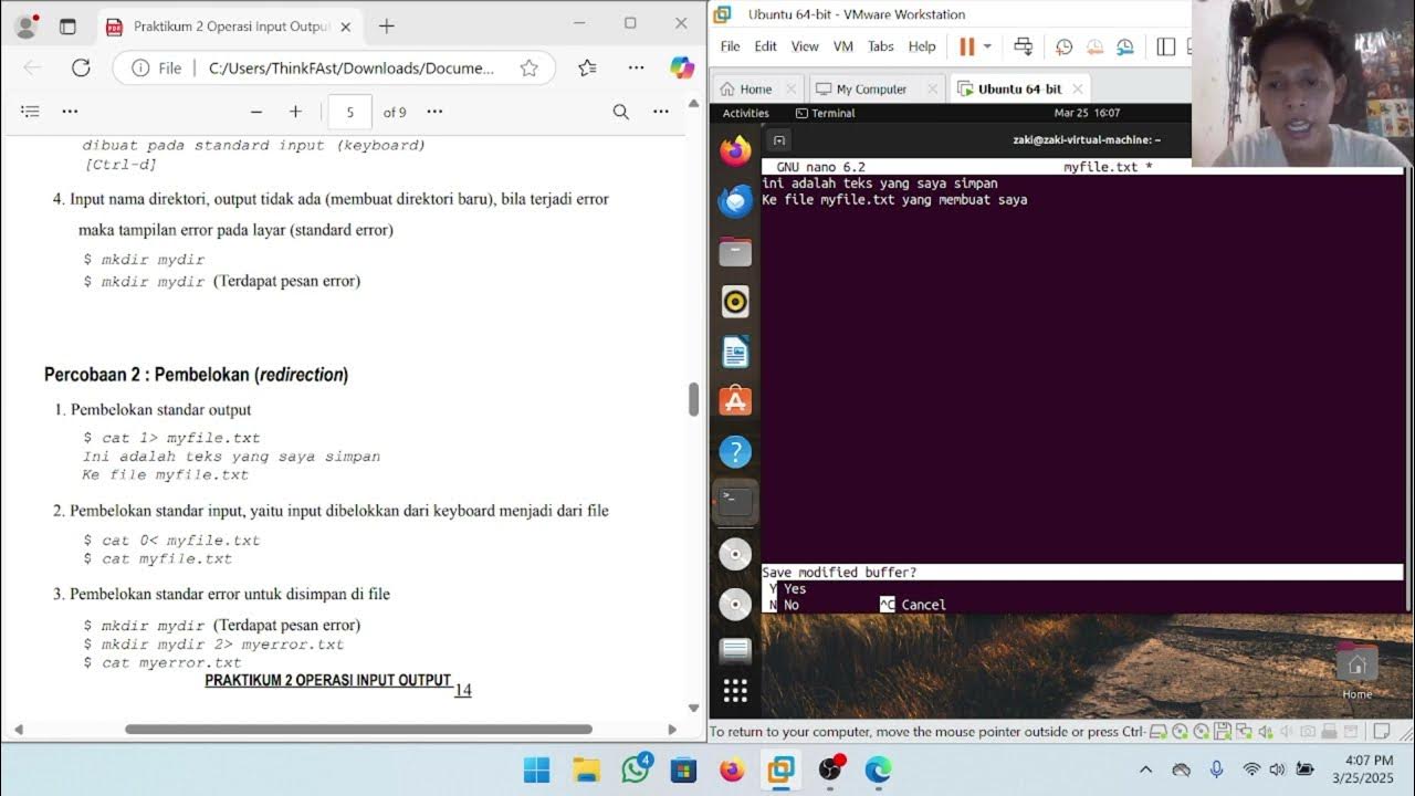 Operasi Input Output di Linux 24.11.5524_Sigit_Muyaki - YouTube
