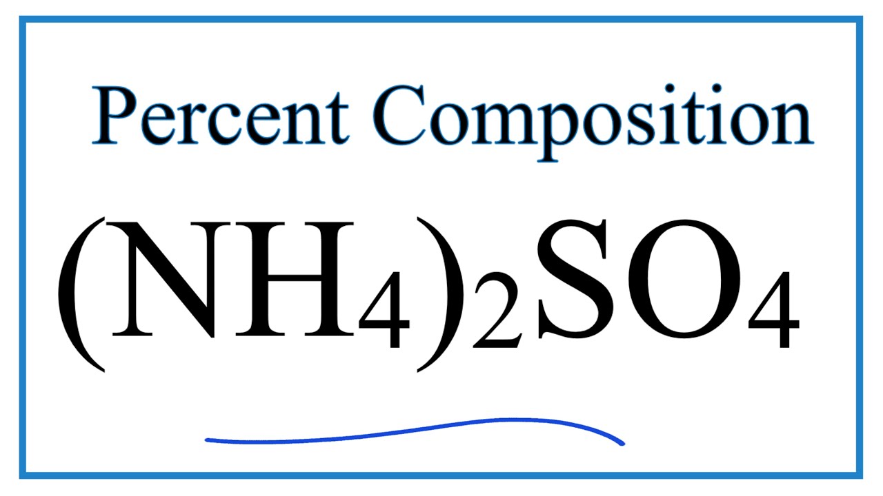How To Find The Percent Composition By Mass For Ammonium Sulfate NH4 how-to-find-the-percent-composition-by-mass-for-ammonium-sulfate-nh4