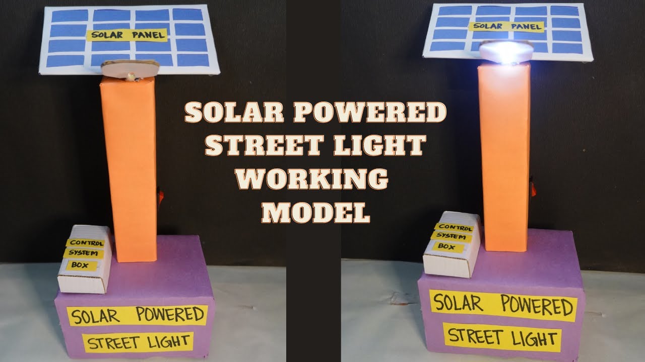Solar Street light working model | science exhibition | simple & easy ...