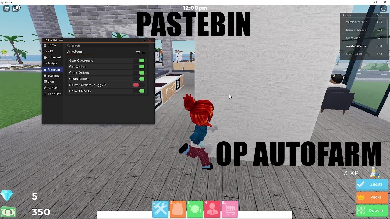 Restaurant Tycoon 2 script roblox - YouTube