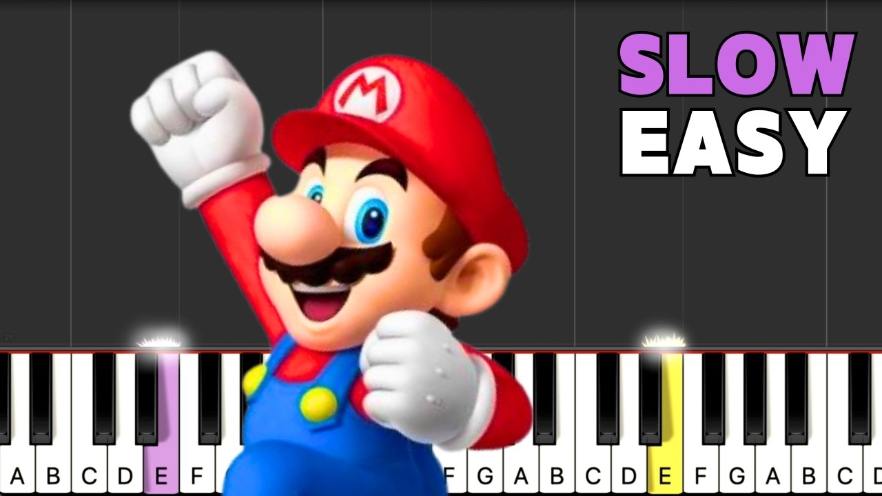 Super Mario Theme | Piano Tutorial (EASY) - YouTube