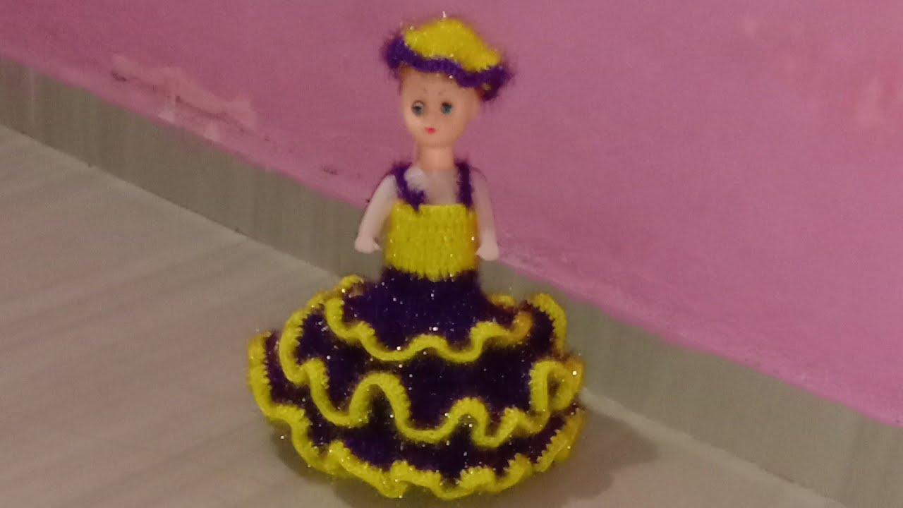 #ulan craft# ऊलनची सुंदर बाहुली.(भाग 1) ( beautiful woolen doll)# ulan ...