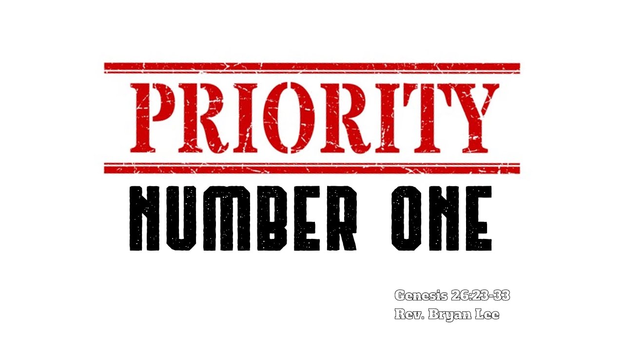 012421 Sunday Pulpit Priority Number One - YouTube