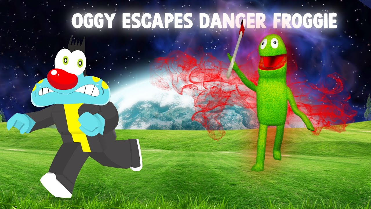 Escape Gone Wrong!! | EVIL KERMIT FROG😱=💀 (Roblox ft.Oggy) - YouTube