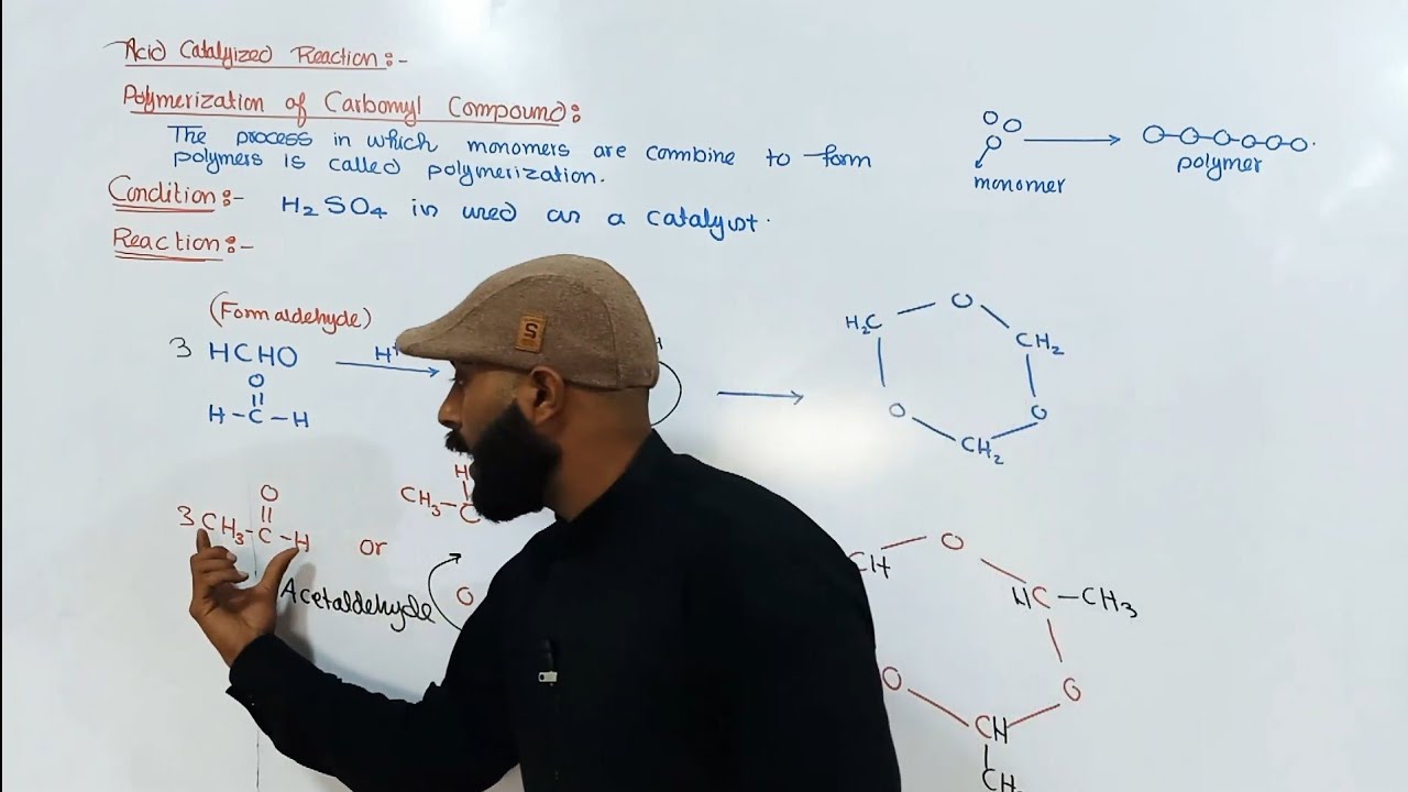 Polymerization of Carbonyl compound | Acid catalyzed Reaction of ...