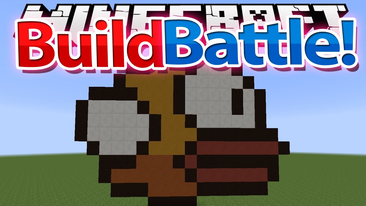 Minecraft: BUILD BATTLE - FLAPPY BIRD w/ xSlayder + iRaphahell ! - YouTube