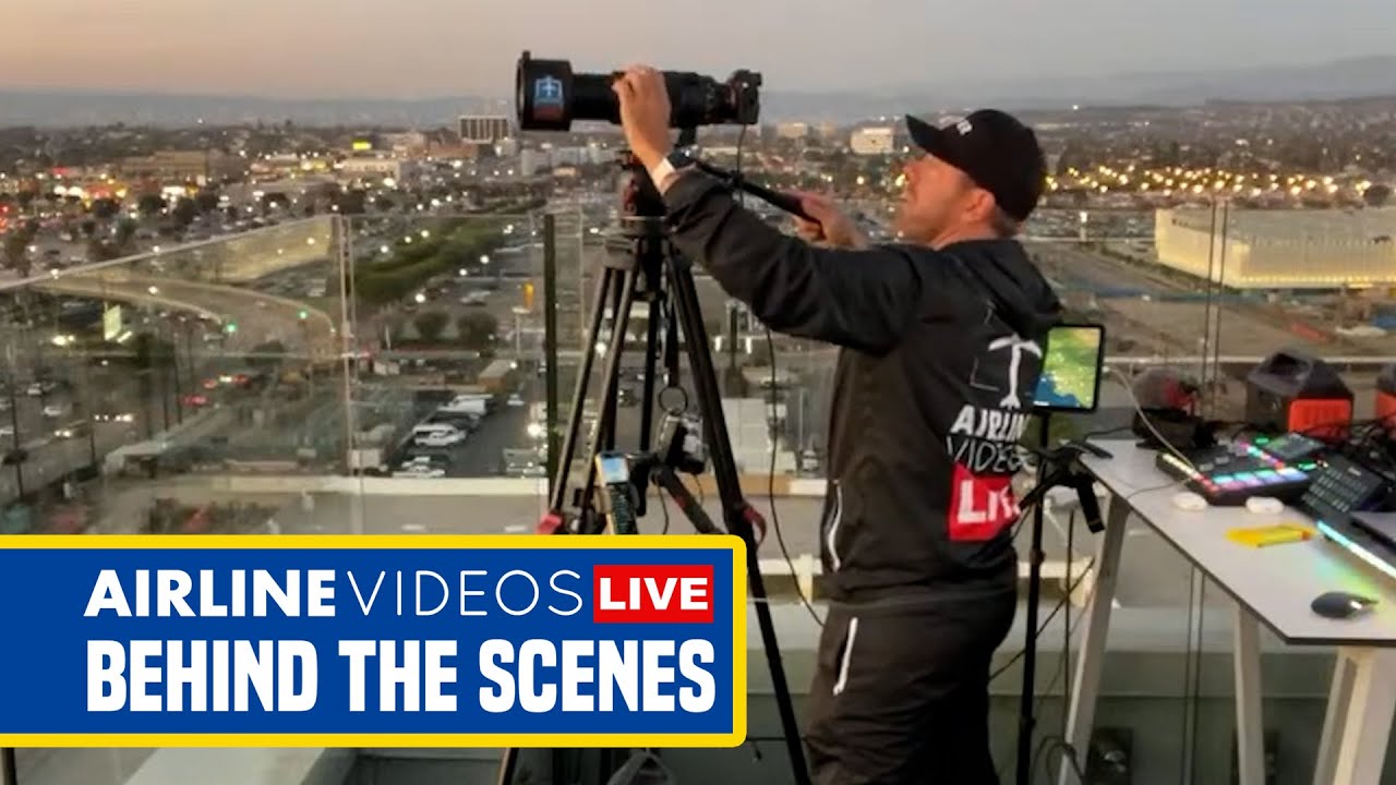 Behind the Scenes of Airline Videos Live at LAX - YouTube