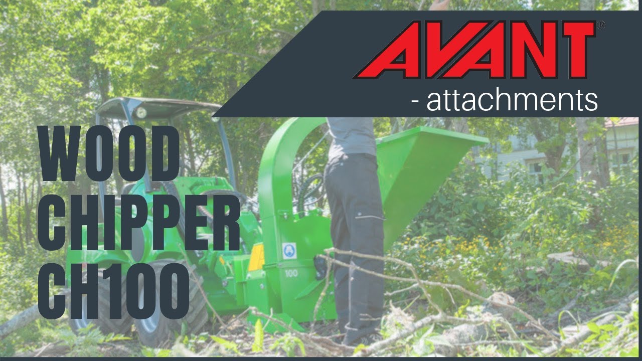 Avant attachments: Wood chipper CH100 - YouTube
