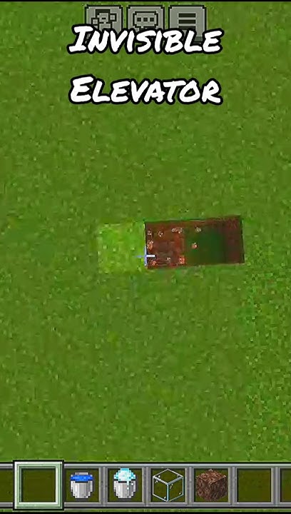 Minecraft invisible elevator - YouTube