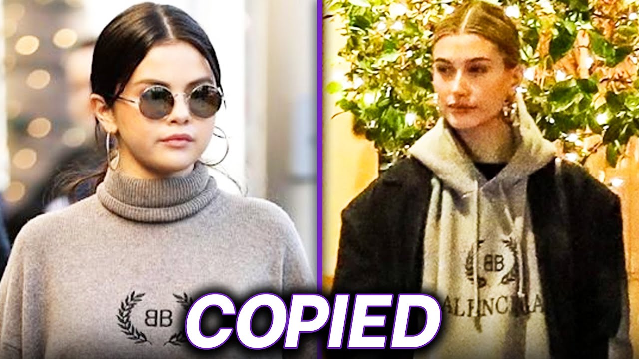 10 Times Hailey Bieber Copied Selena Gomez - YouTube