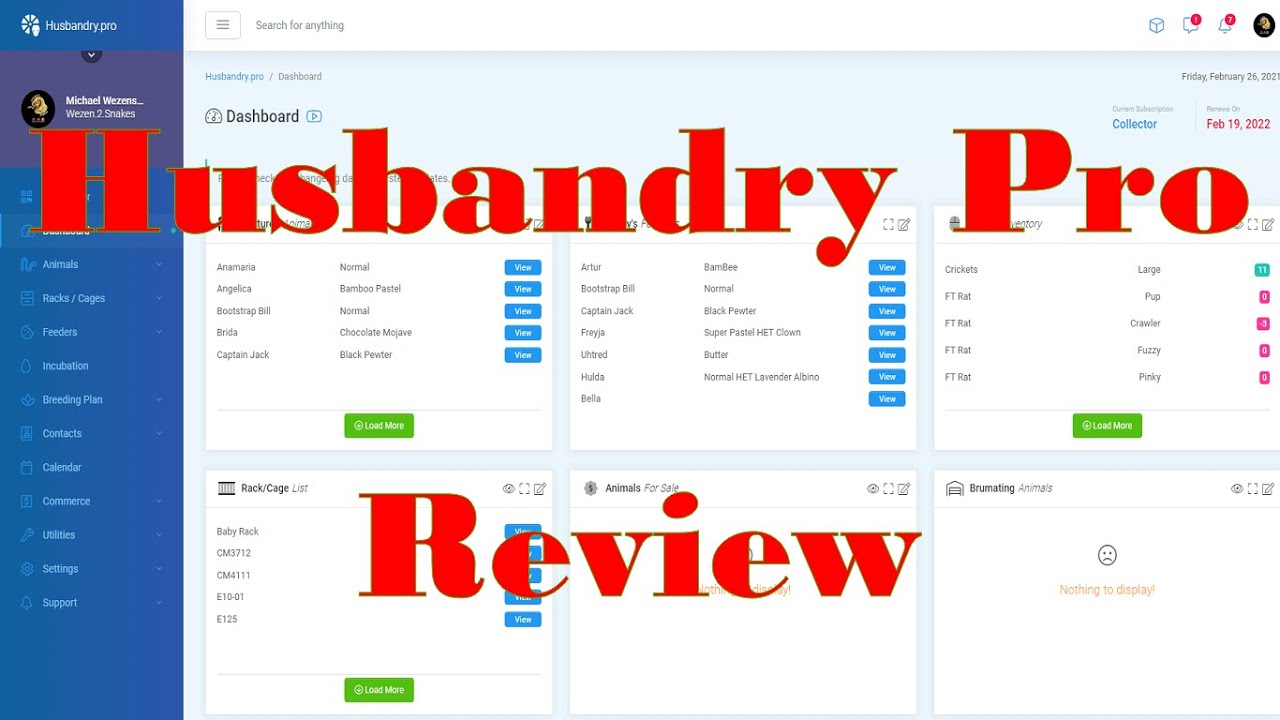 Husbandry Pro Reptile App Review - YouTube