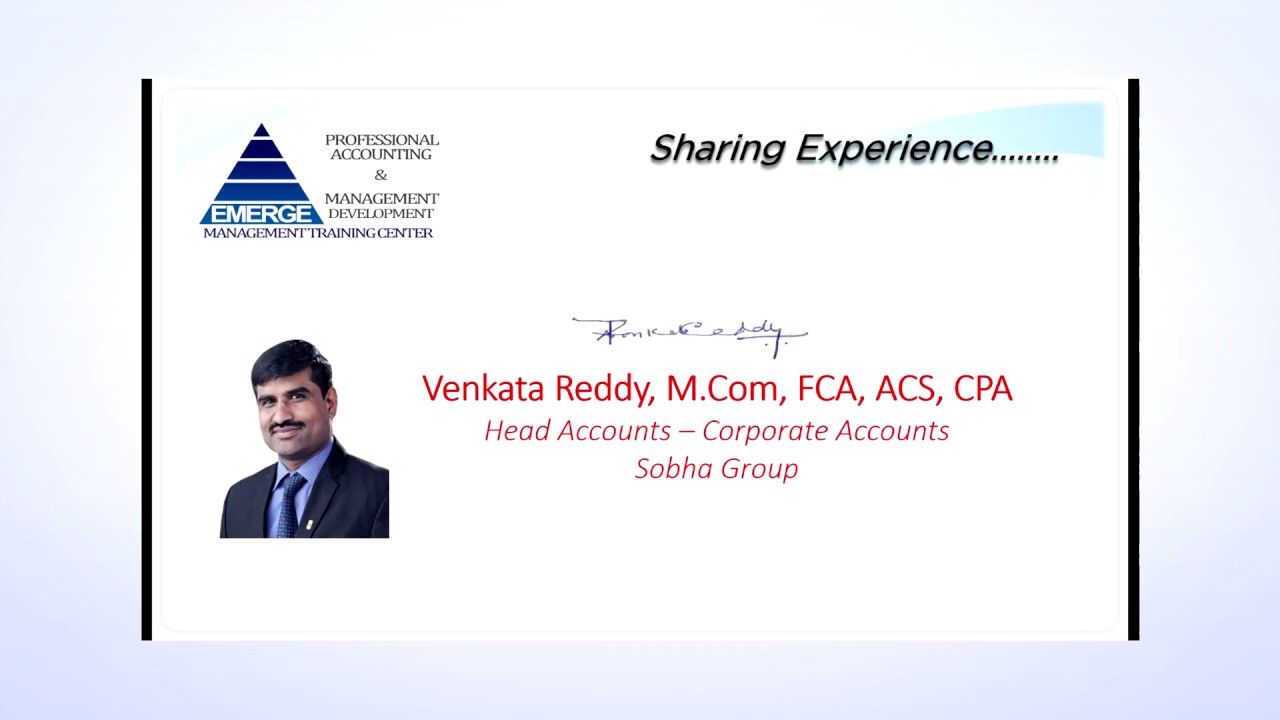 Success Story of Mr. Venkata Reddy, CPA - YouTube