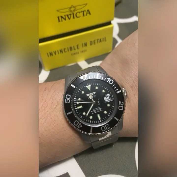 Invicta 0420 All titanium Automatic Diver Watch - YouTube