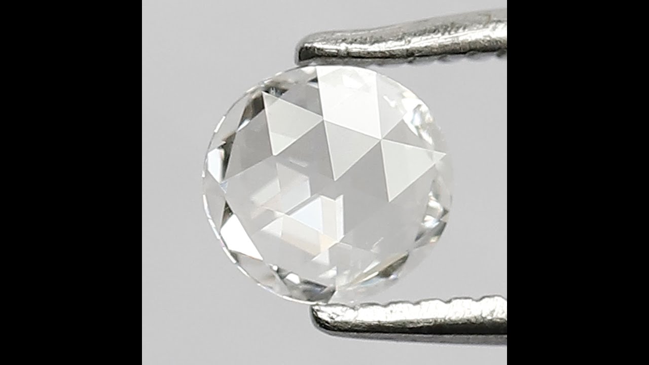0.34 CT 5 MM Round Rose Cut Diamond EF color Vs Clarity Natural Loose ...