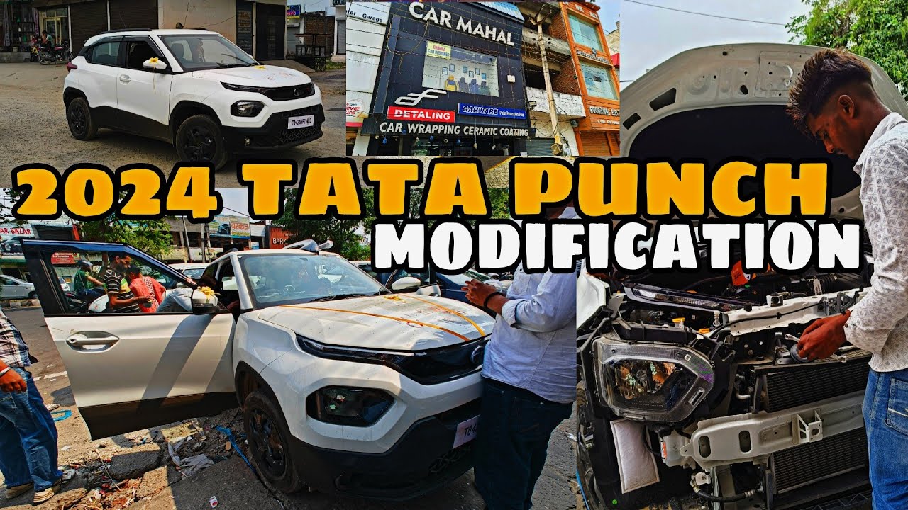 2024 Tata Punch i-cng Modification |Day-13| Car mahal Yamunagar # ...