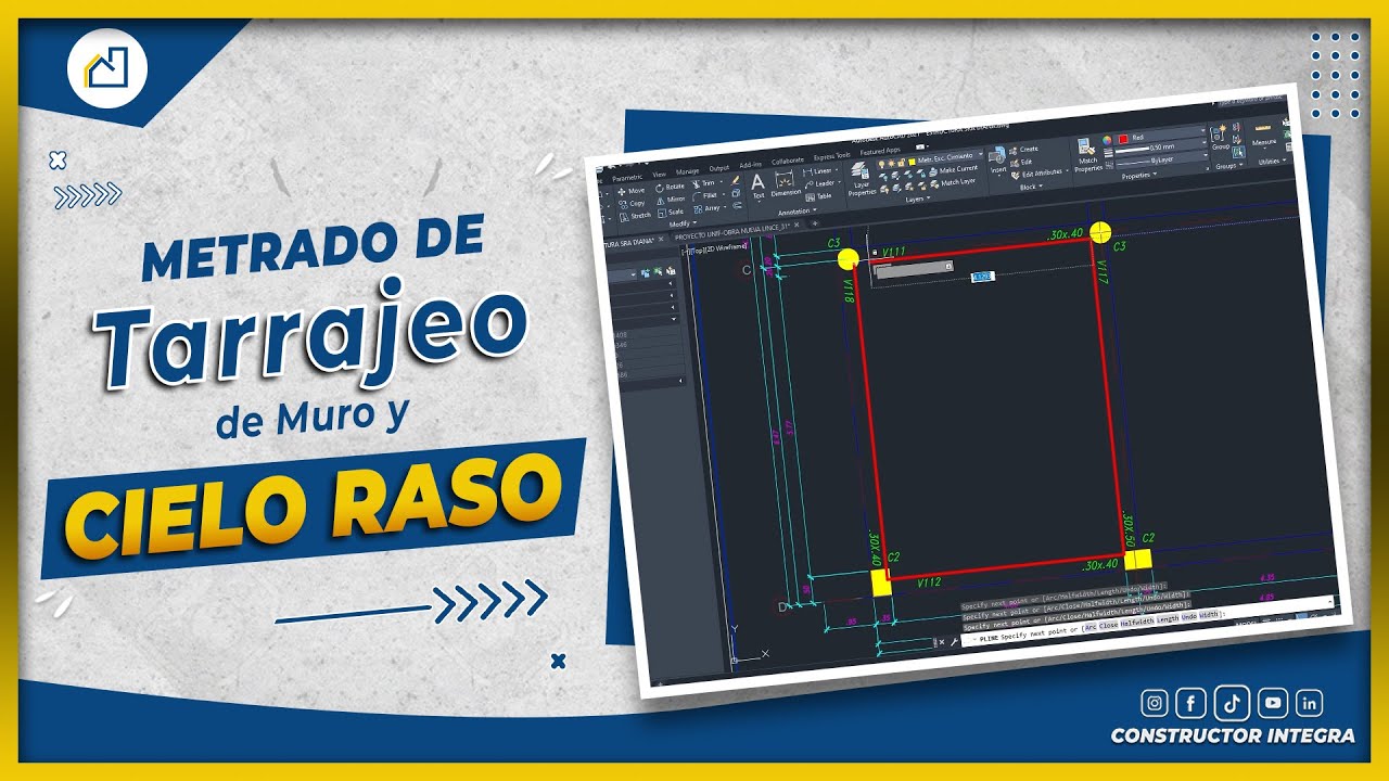 METRADO DE TARRAJEO DE MURO Y CIELO RASO | ¿Cómo metrar en Obra y ...