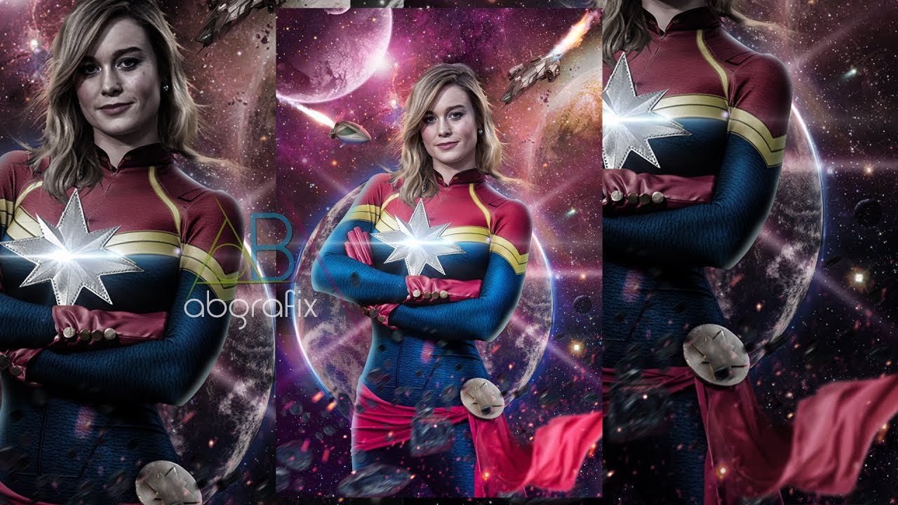 Captain Marvel Layer Breakdown Video From Avengers4 Photoshop cc 2017 ...