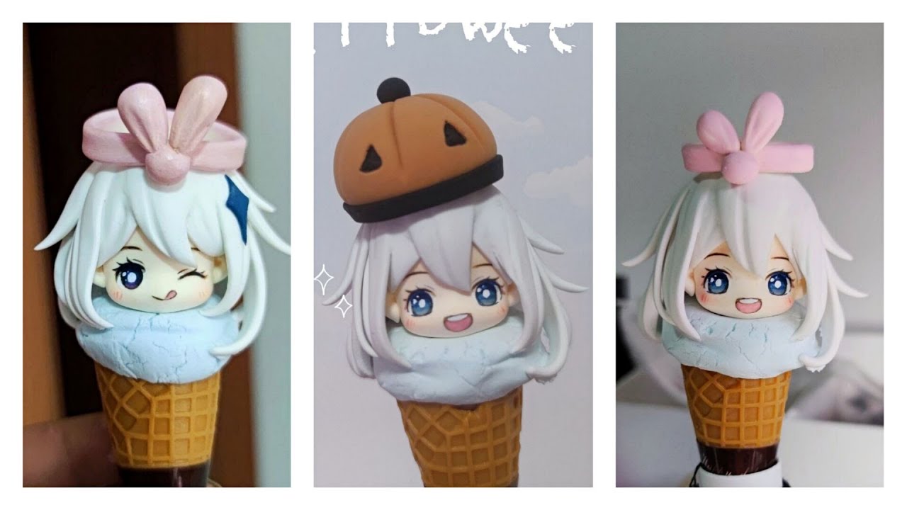 【GenshinImpact】Made a Paimon icecream by Clay！ |派蒙|原神 - YouTube