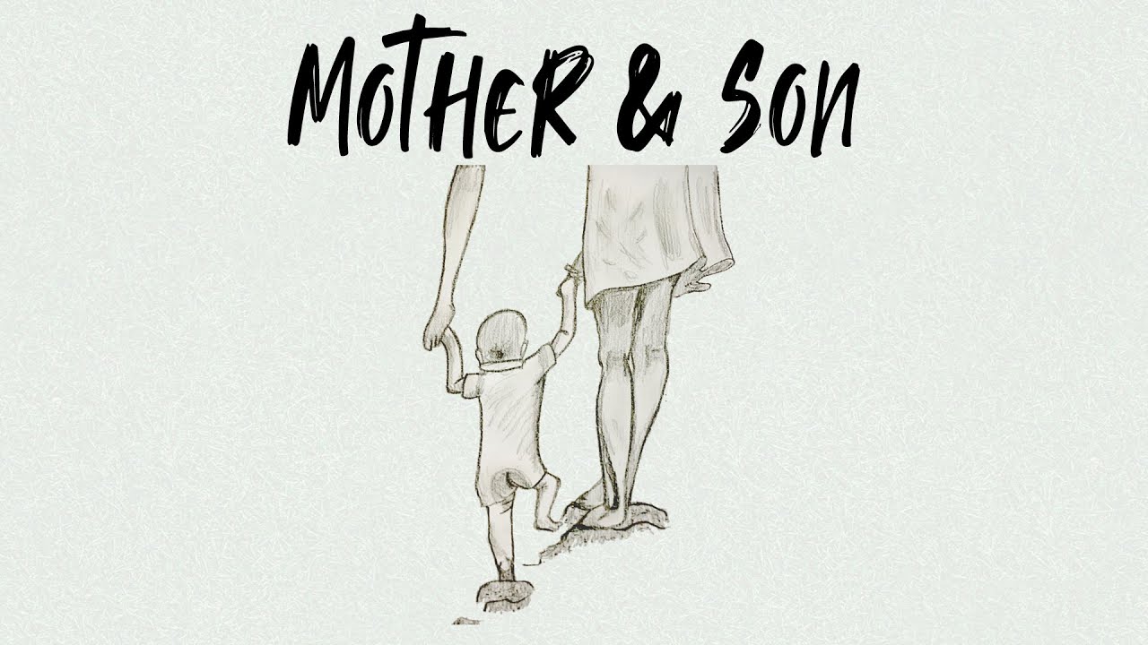 How to Draw Mother & Son | Step by Step | Nirmanika Arts - YouTube