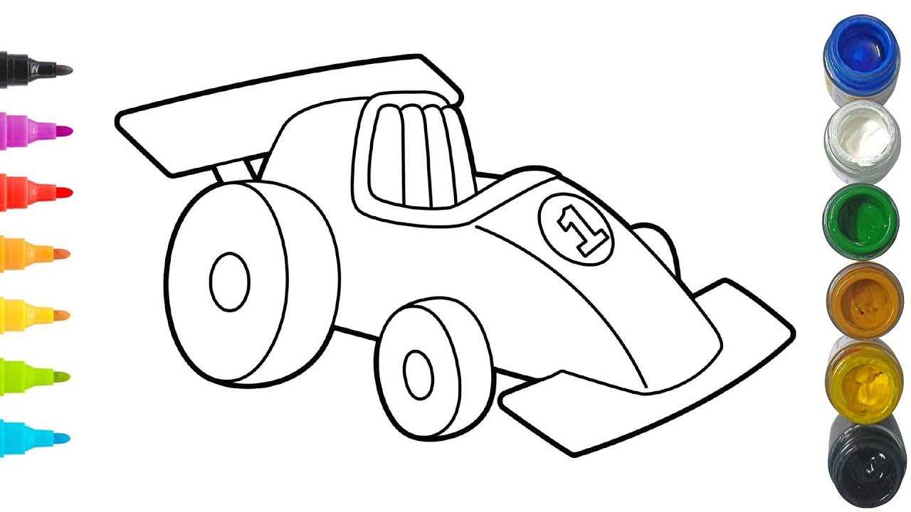 Learn Colors with Race Car Drawing Adventure! - YouTube