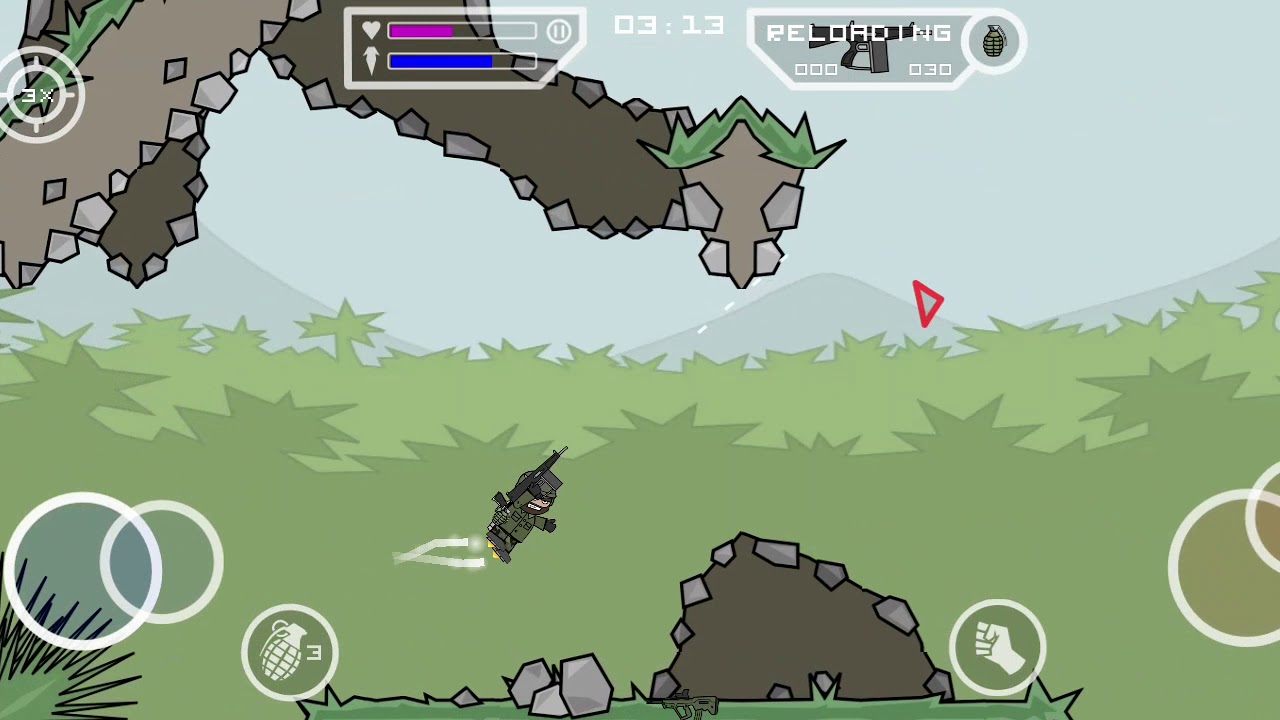 mini militia doodle army 2 game play - YouTube