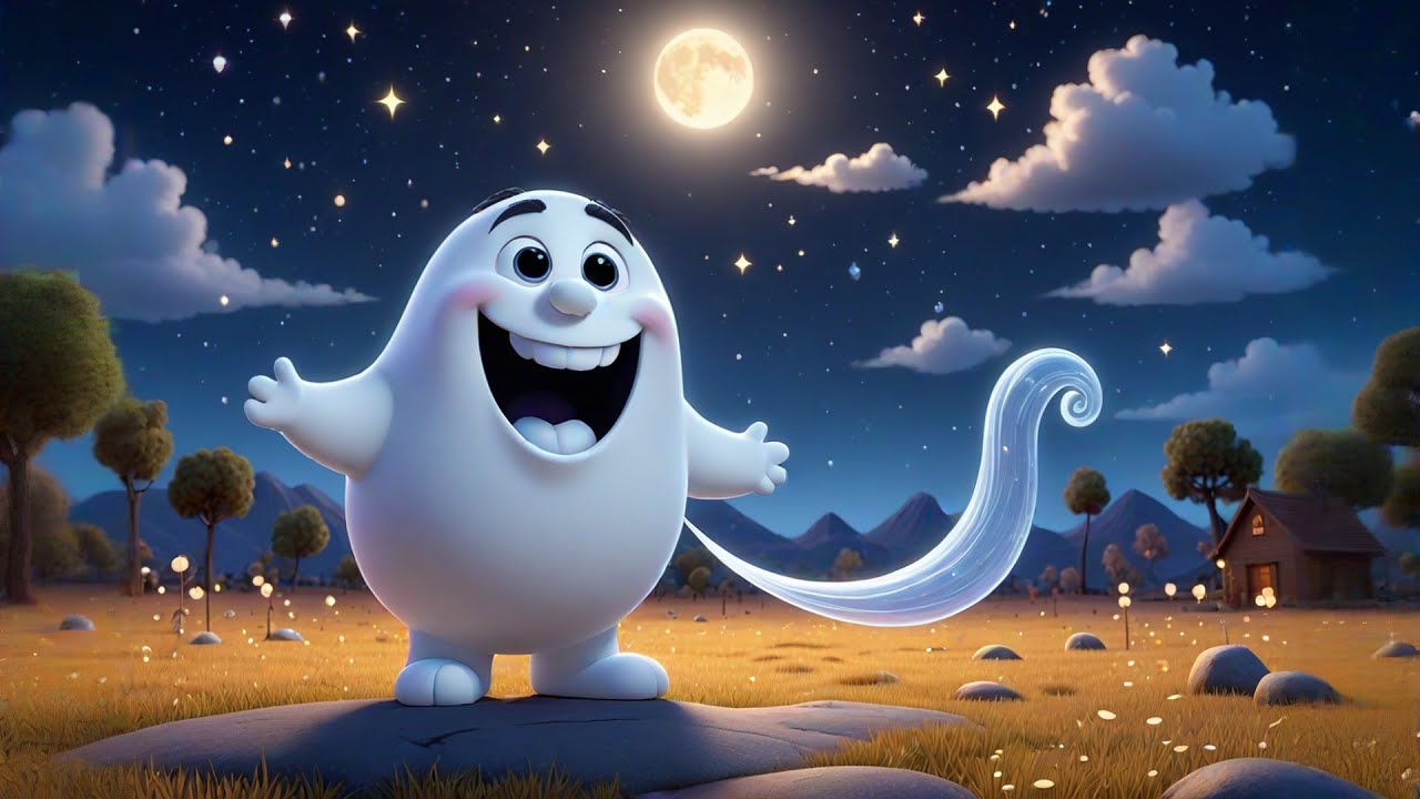 Three Little Ghosts Giggle at Night | Fun Nursery Rhyme for Kids | Baby ...