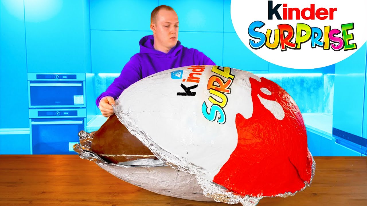 Kinder Surprise Gigante | Cómo hacer el Kinder Surprise de bricolaje ...